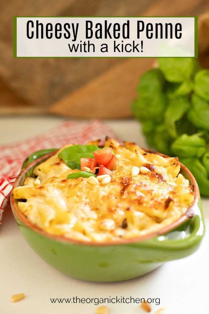 baked penne rigate | The Organic Kitchen Blog and Tutorials