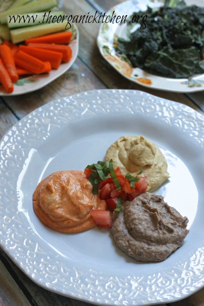 Hummus trio platter from The Organic Kitchen | The Organic Kitchen Blog ...
