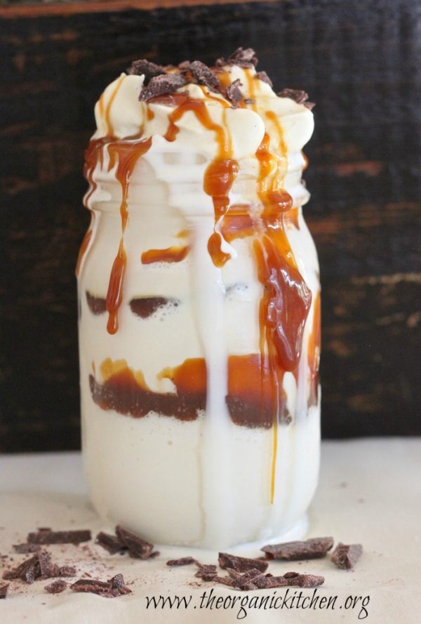 Salted Caramel Ice Cream Shake with Chopped Chocolate! | The Organic ...