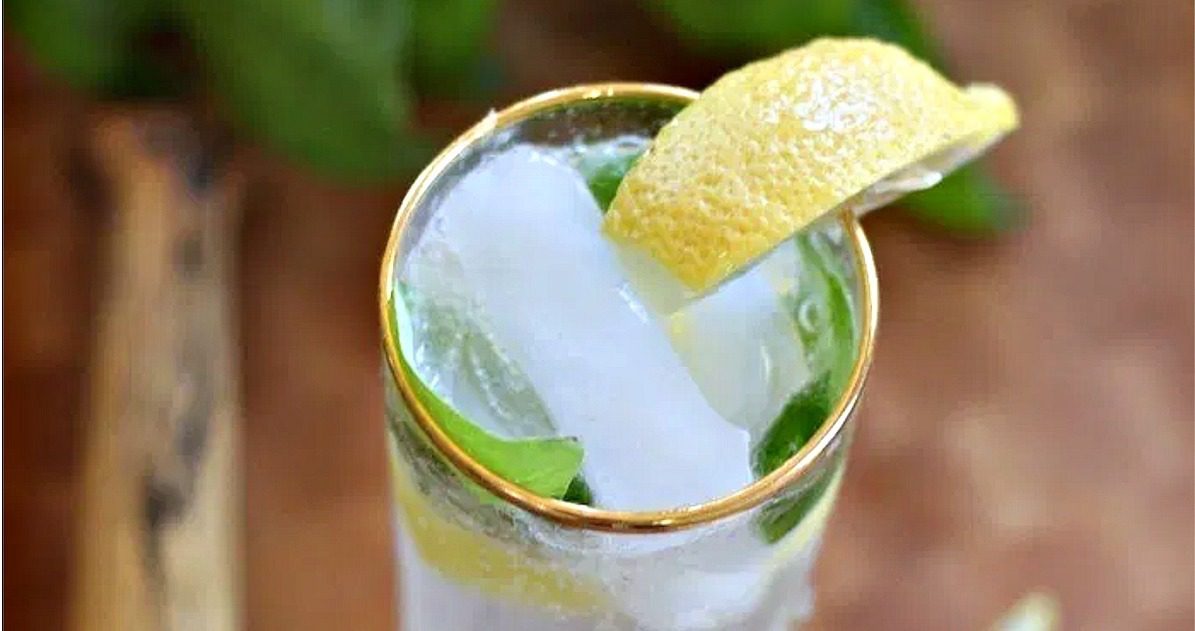 Lemon Basil Spritzer~ Non Alcoholic "Mocktail"