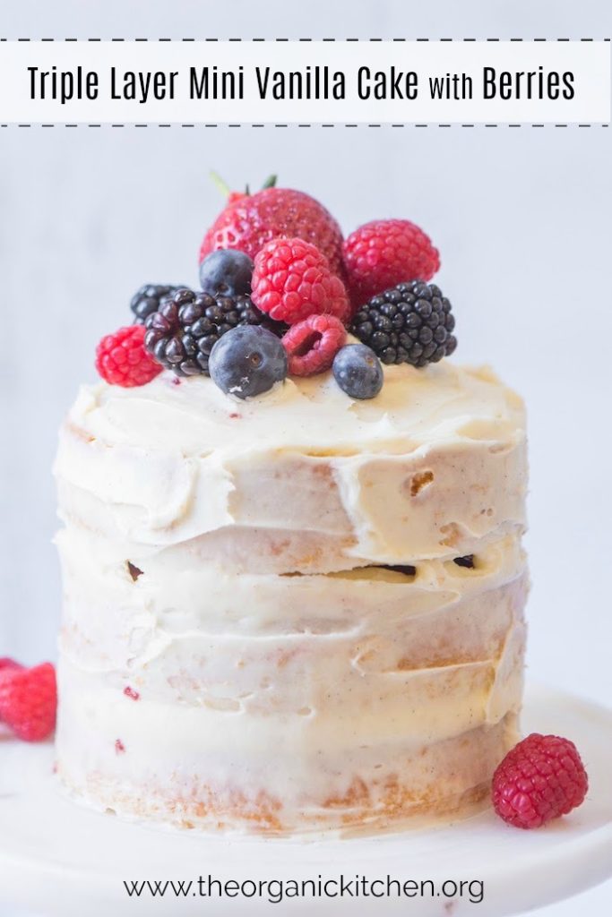 Mini Vanilla Cake with Berries