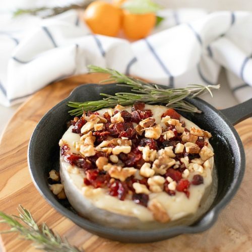 Warm Brie Appetizer with Cranberries and Walnuts | The Organic Kitchen ...