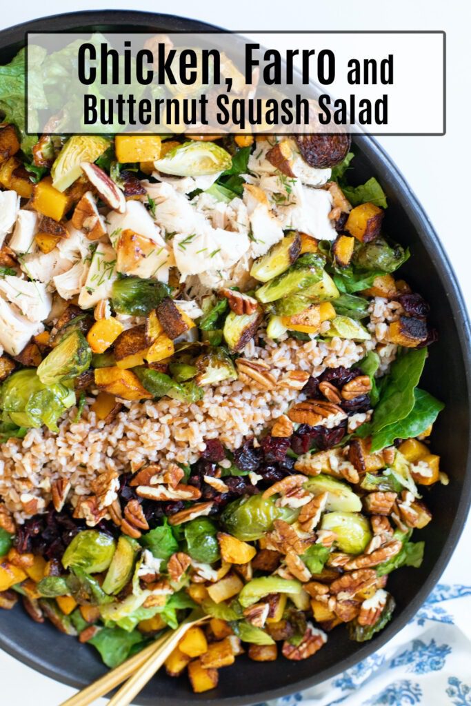 Chicken, Farro and Roasted Butternut Squash Salad