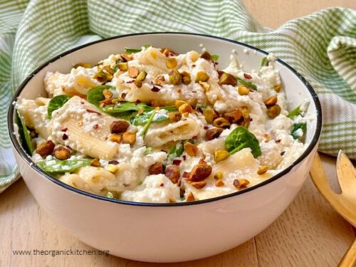 Creamy Lemon Rigatoni with Spinach
