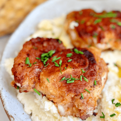 Crispy Fried Chicken Thighs