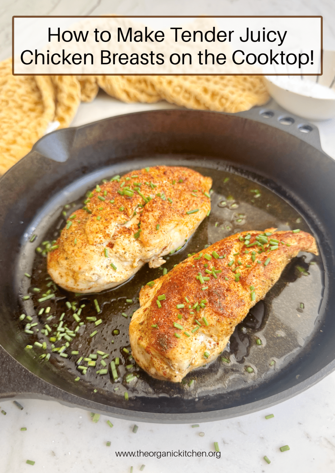 How to Make Juicy Chicken Breasts on the Cooktop!